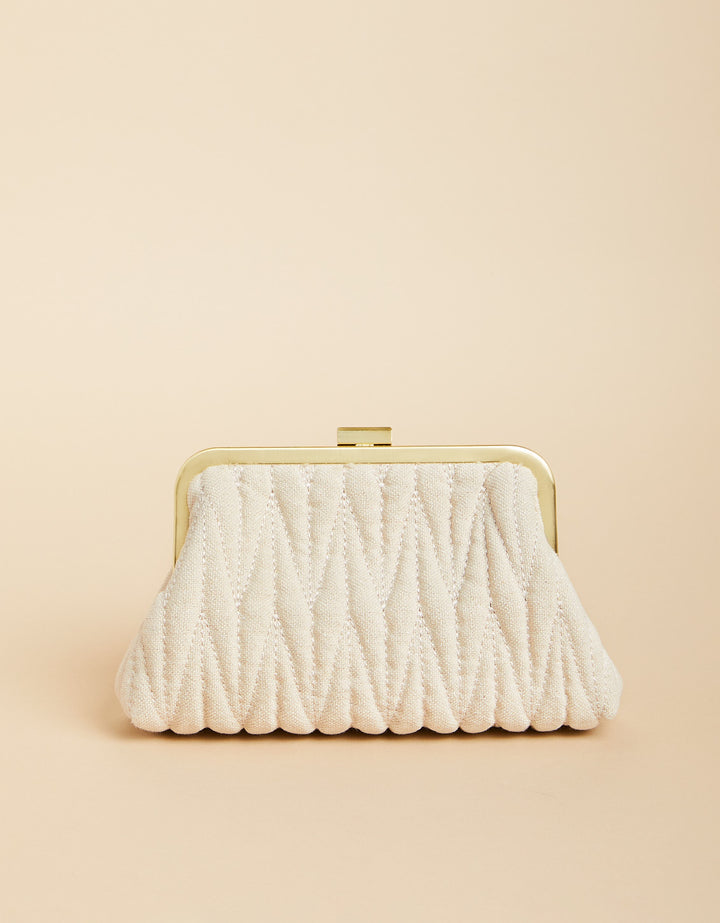 Ruched Clutch Bascom