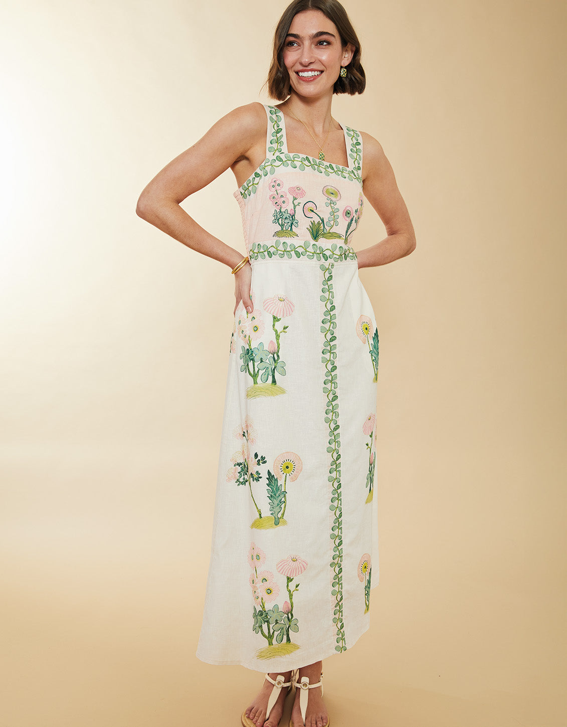 Cleona Midi Dress Enclave Floral Sprigs