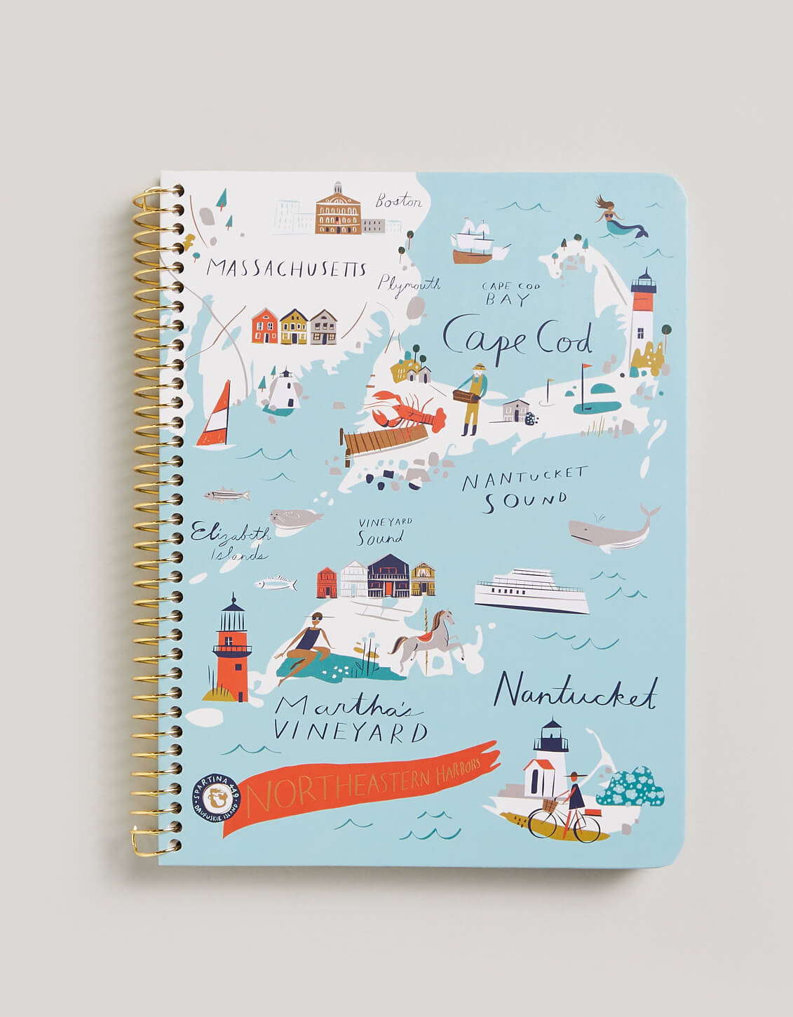 Northeastern Harbors Ruled Notebook 6.5x8.5