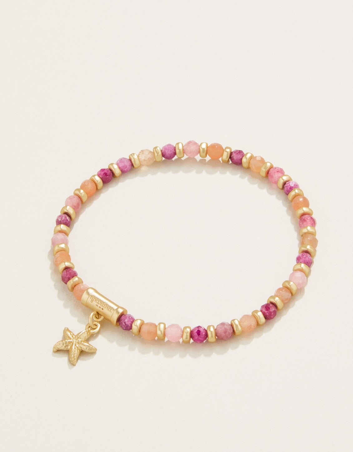 Calm Waters Stretch Bracelet Ruby/Sunstone