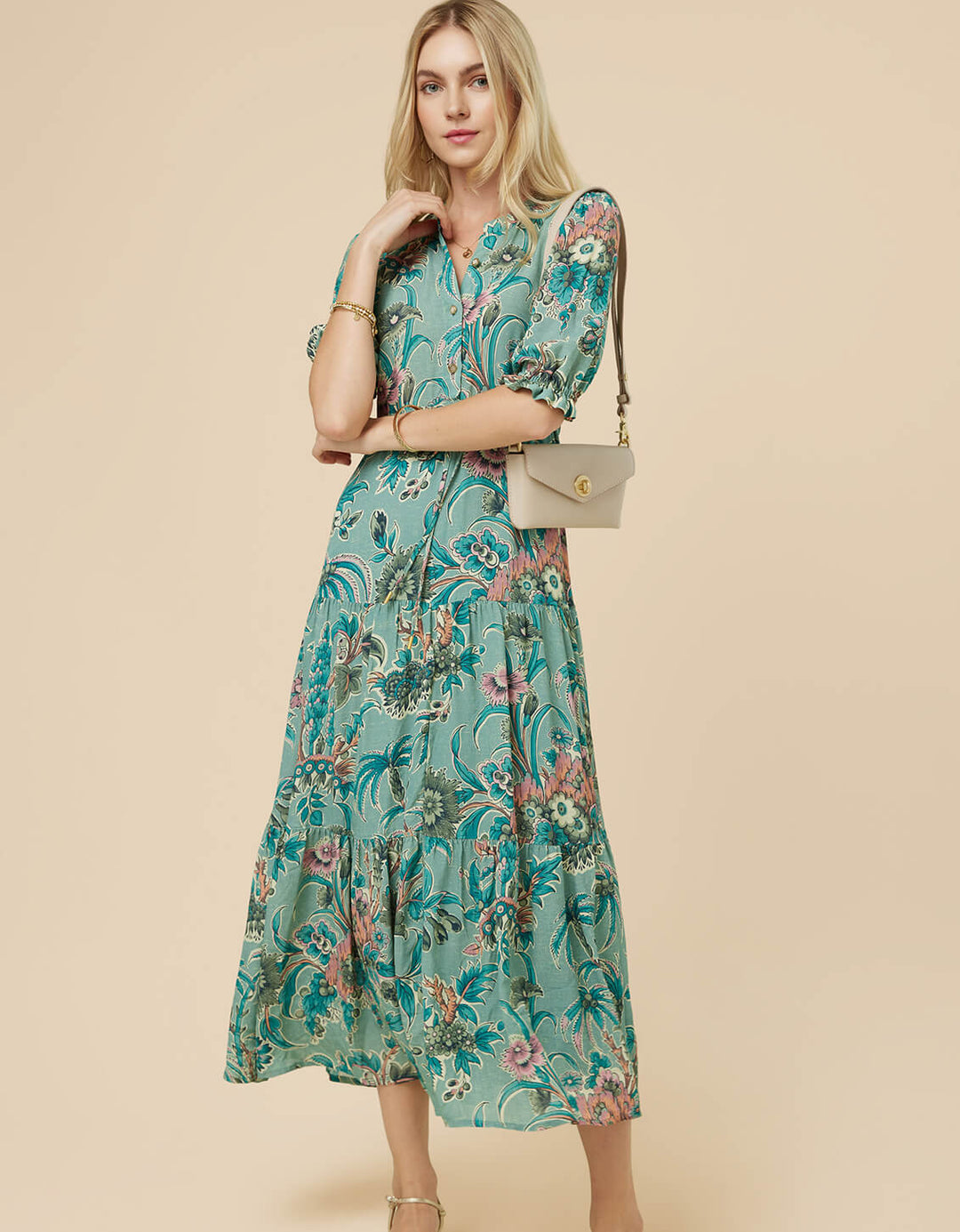 Lynette Midi Dress Bridge Street Blue
