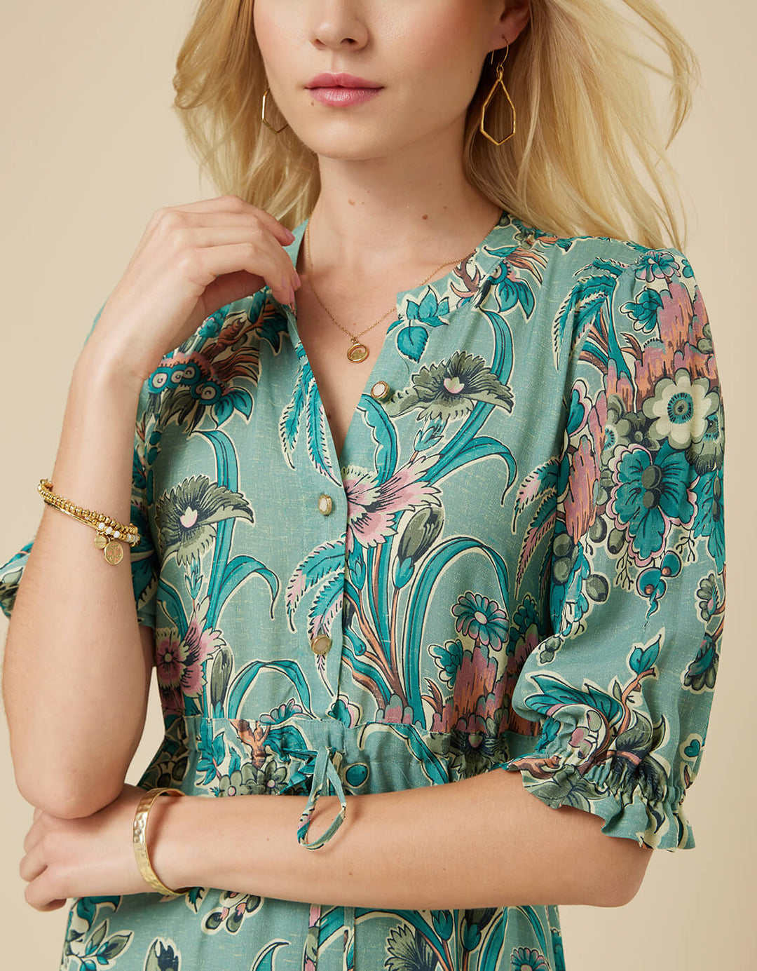 Lynette Midi Dress Bridge Street Blue