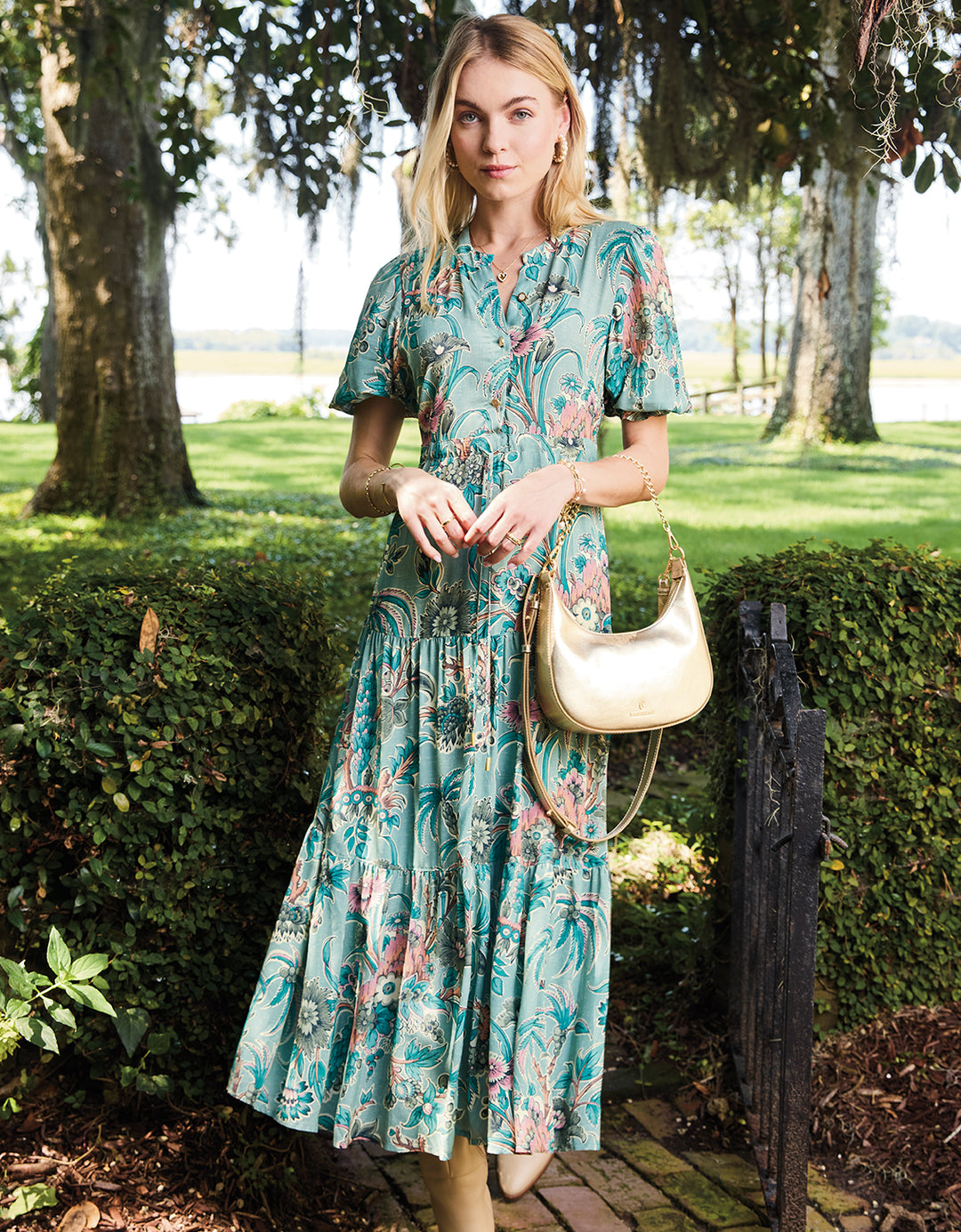 Lynette Midi Dress Bridge Street Blue