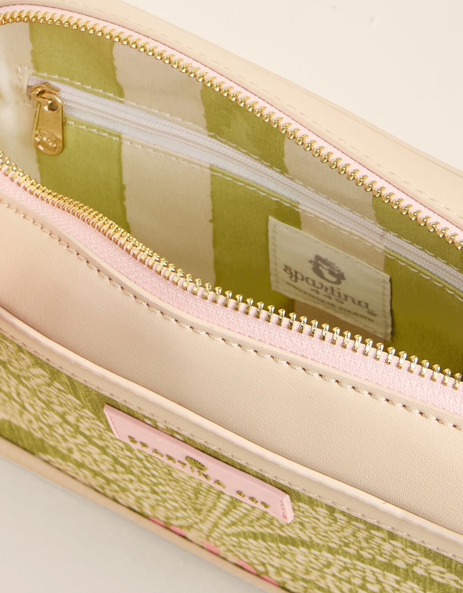 Faye Crossbody Castillo Green Palms