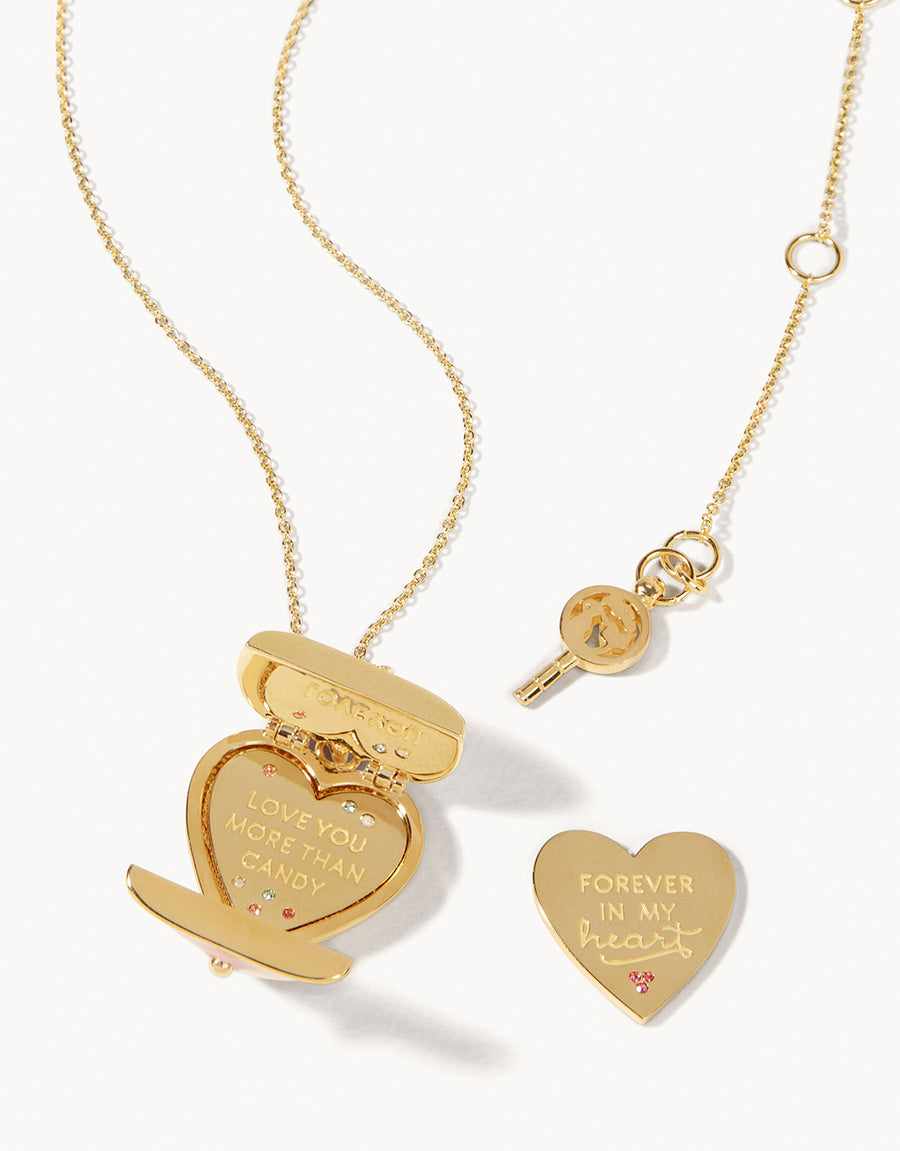 Classic Open Heart Locket Necklace