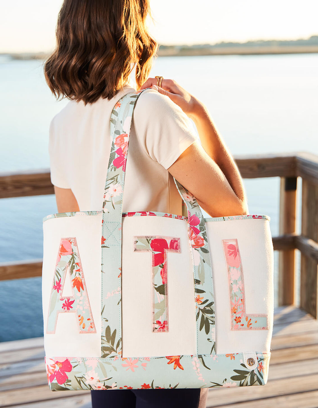 ATL Linen Alpha Tote Alljoy Landing
