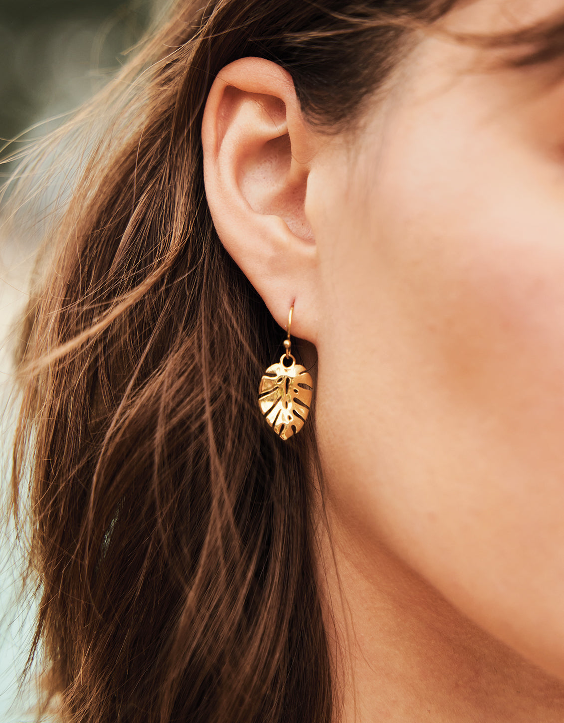 Monstera Earrings