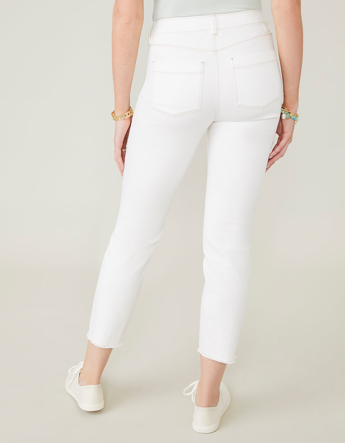 Ellington Slim Jean Pearl White