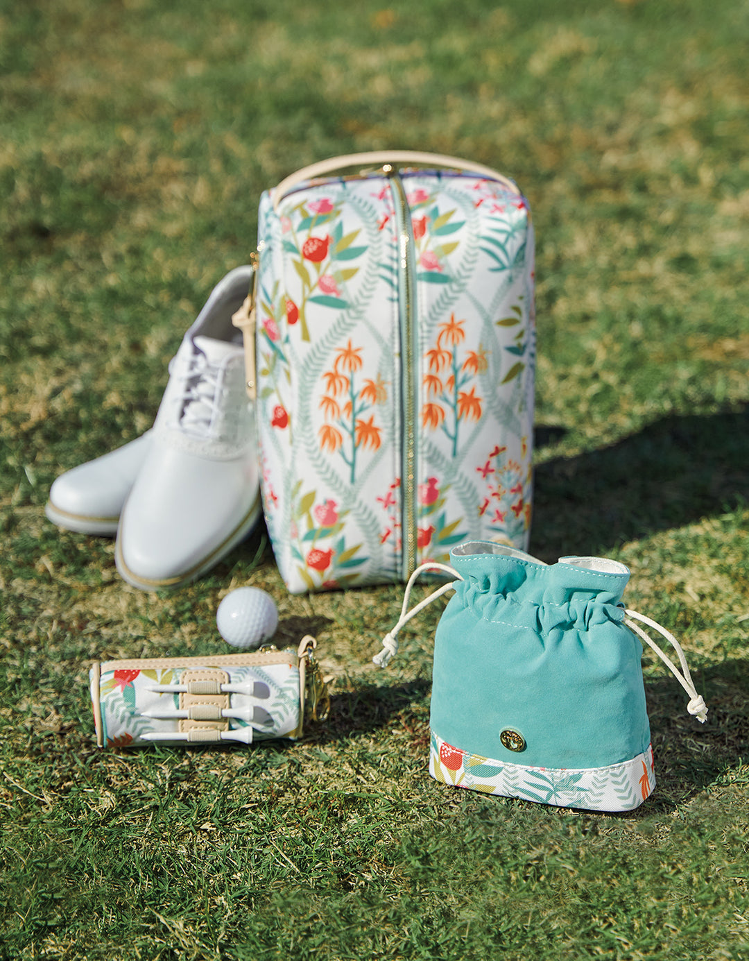 Golf Shoe Bag LW Queenie Topiary White