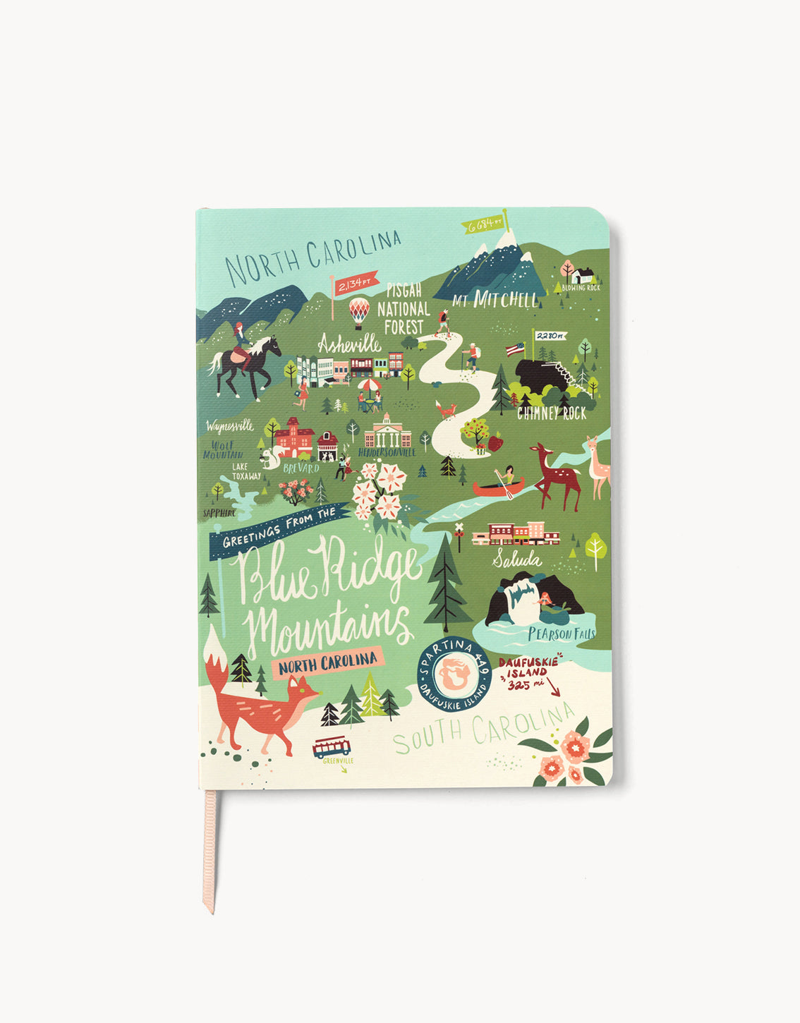 Blue Ridge Mountains Ruled Notebook